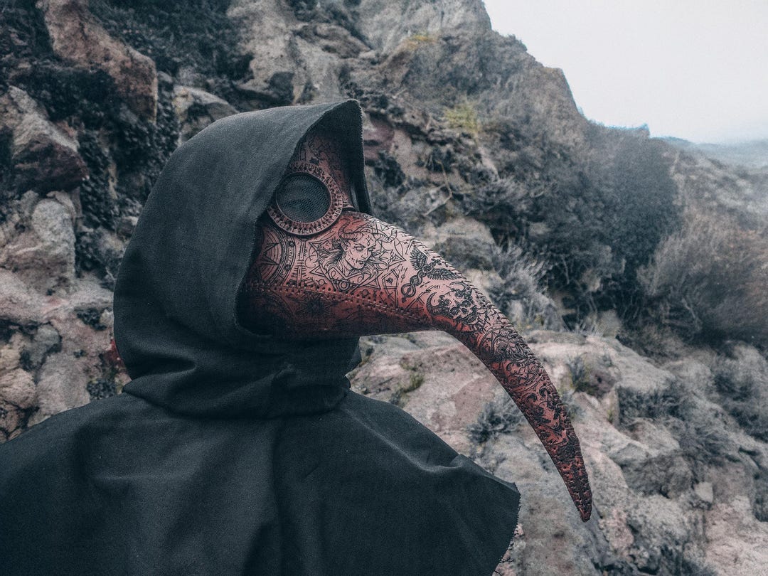 Handcrafted Leather Plague Doctor Mask – Laser Engraved Detail - Etsy