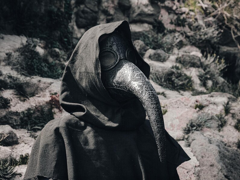 Exclusive Demon Plague Doctor Mask – Handstitched and Laser Engraved ...