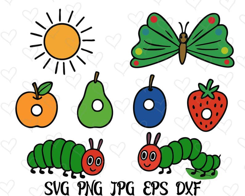 The Very Hungry Caterpillar Clipart, the Very Hungry Caterpillar Png ...