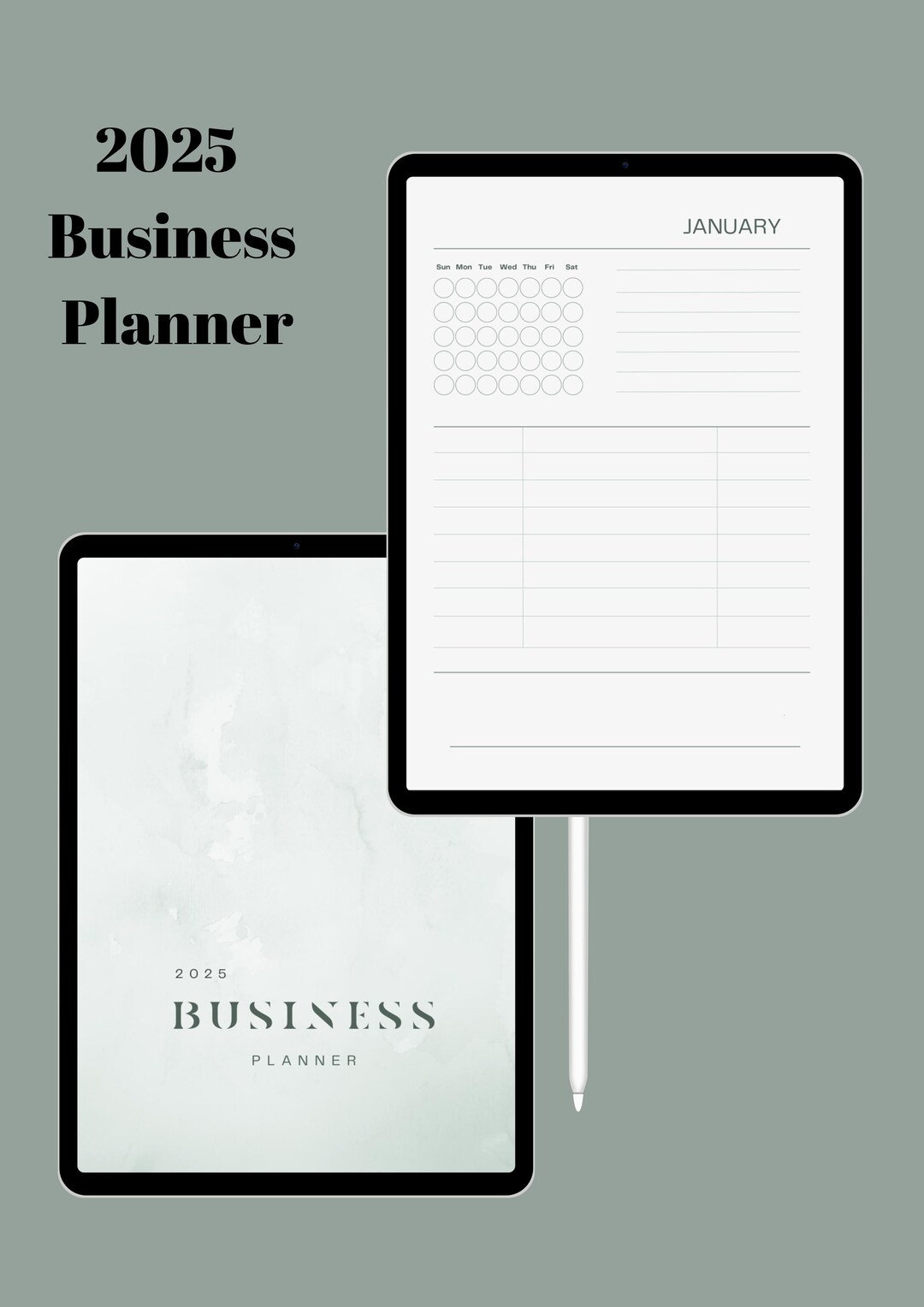 2025 Business Planner, Minimalist 2025 Digital Planner, Minimalist ...