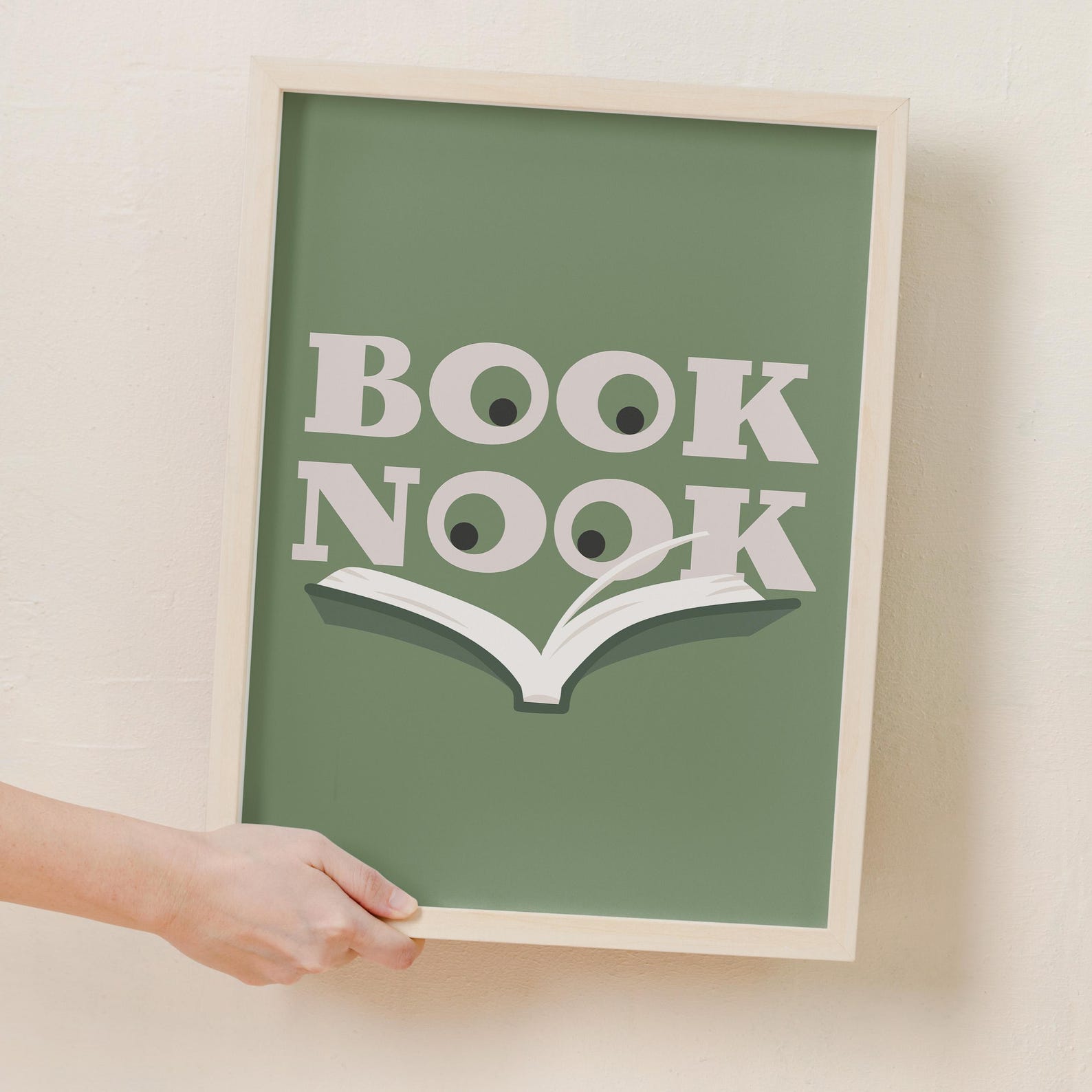 Book Nook Printable Wall Art | Landscape, Portrait, Square Formats ...