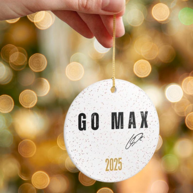 Go Max Ornament, Charlie Kirk Signature, Charlie Ornament, Conspiracy ...