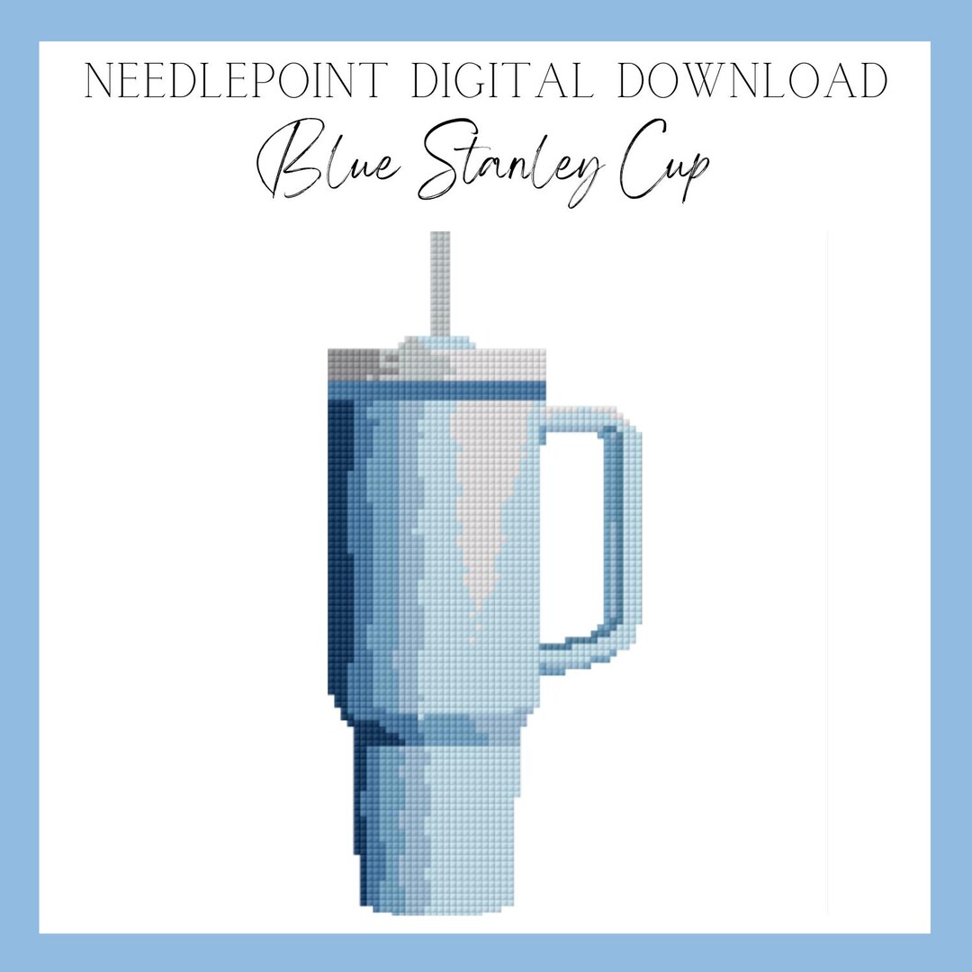 Blue Stanley Cup - Digital Needlepoint Chart - Etsy