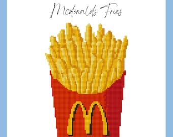 Mcdonald's French Fries Needlepoint Chart Digital Download Needlepoint ...