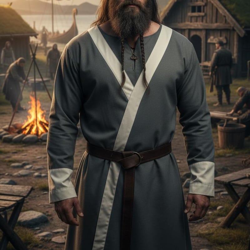 Viking Wool Mens Coat - Etsy