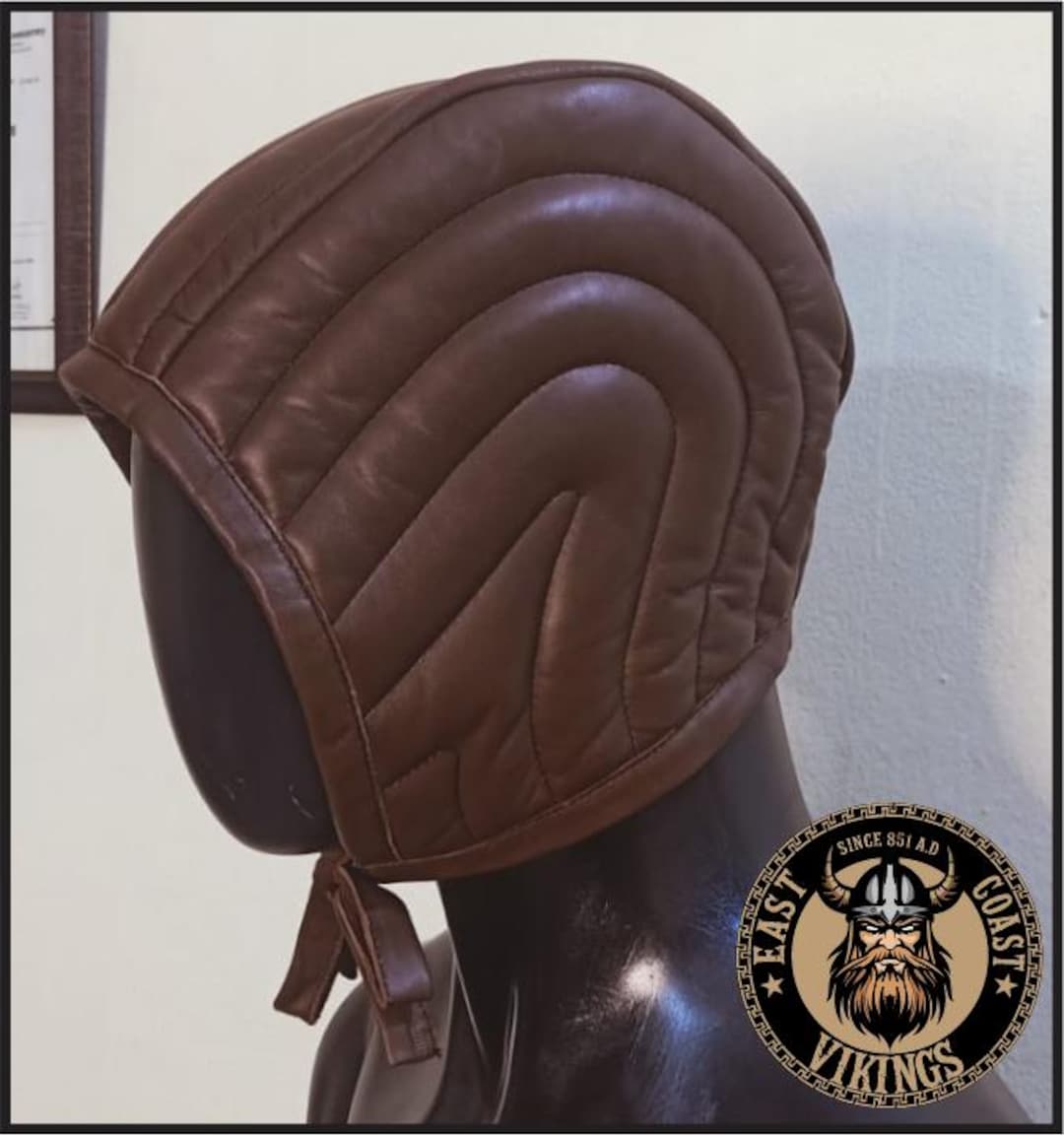 Set of 4 Leather Padded Caps Medieval/larp - Etsy