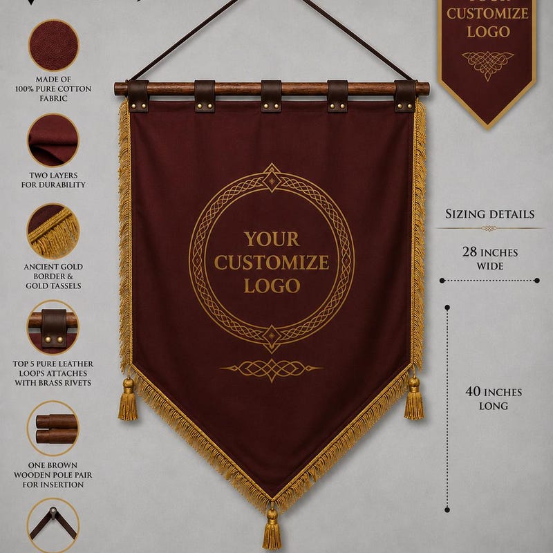 Mittelalter banner custom - Etsy.de