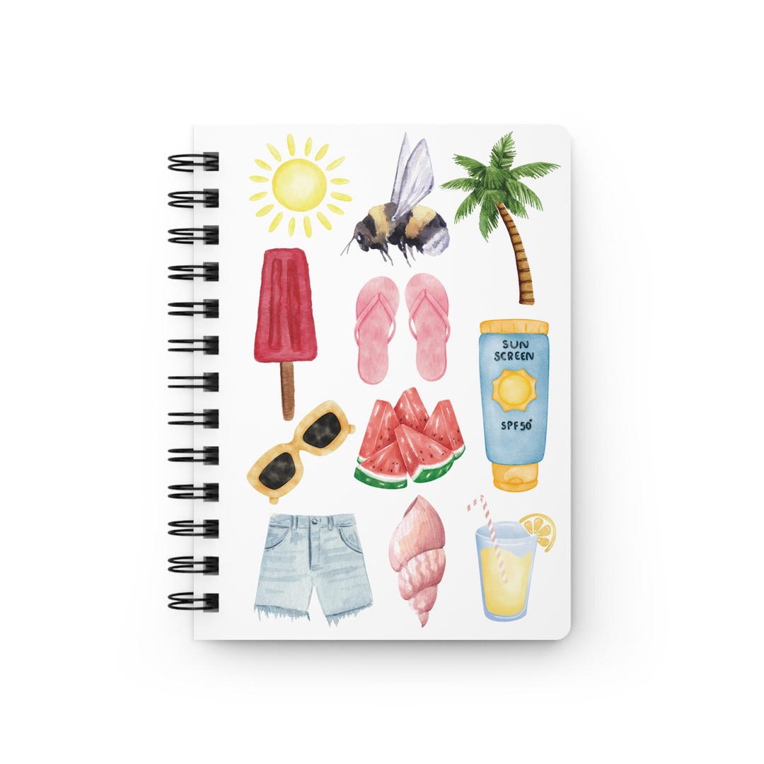 SUMMER VIBES Journal (summer Vacation Journal, Beach Theme Stationery ...
