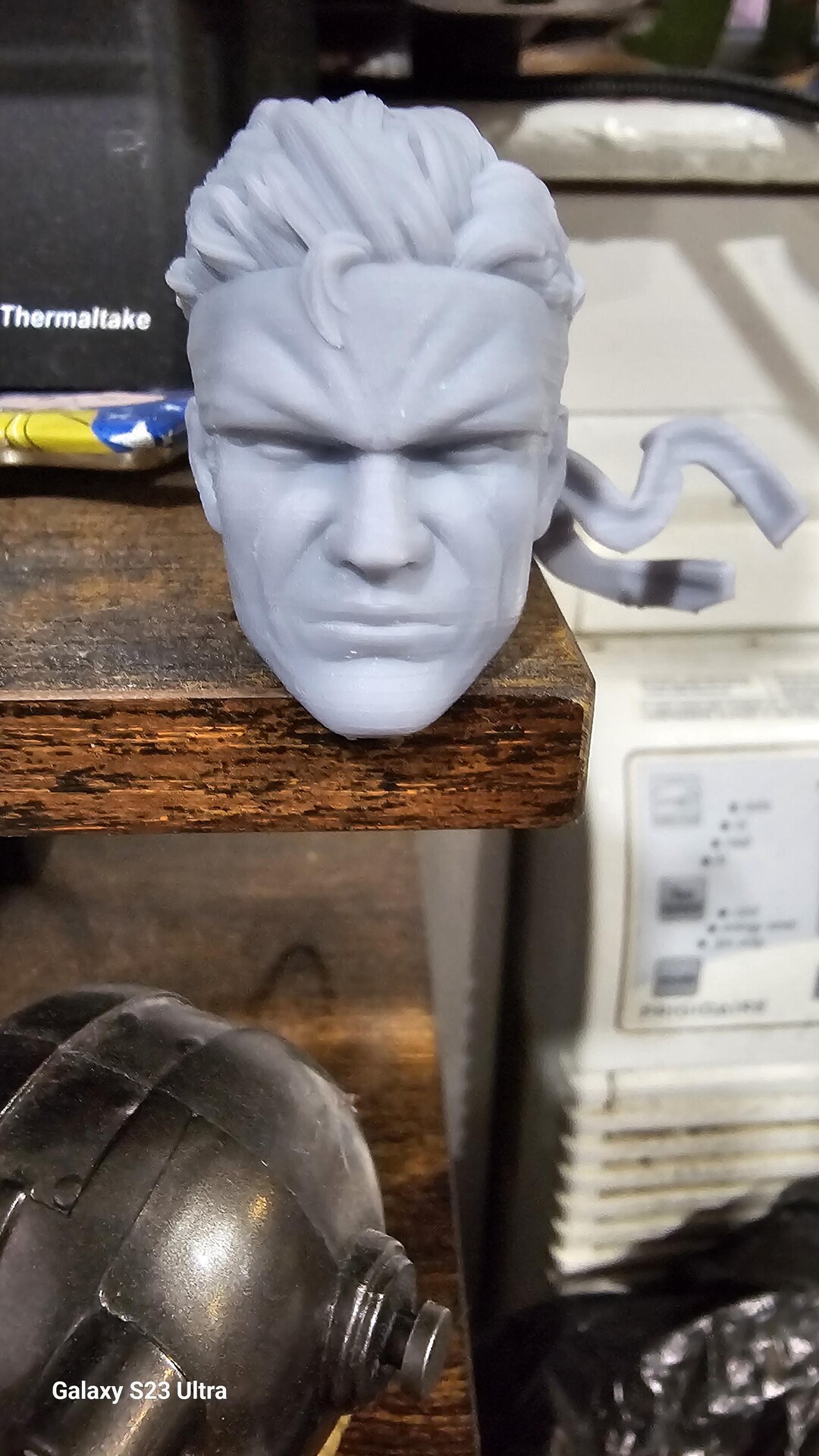 Unpainted Solid Snake Head From Metal Gear Solid Sixth Scale Action ...