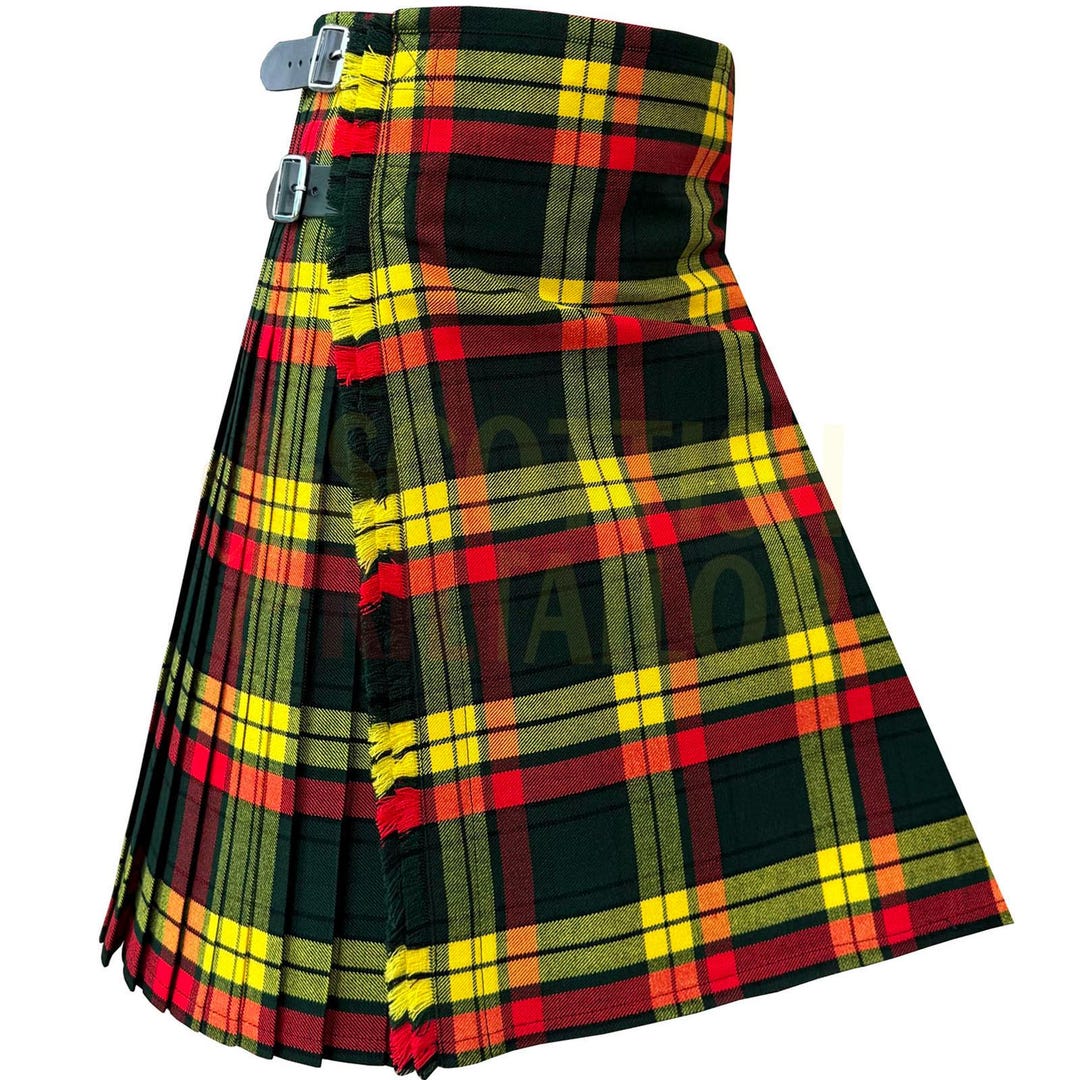 Macmillan Old Modern Tartan Kilt – 8-yard Traditional Scottish Kilt ...