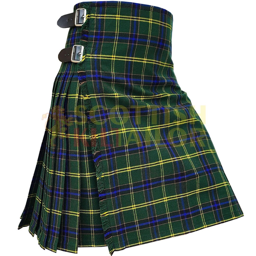 US Army Tartan Kilt 8-yard Traditional Irish Clan Kilt Scottish Acrylic ...