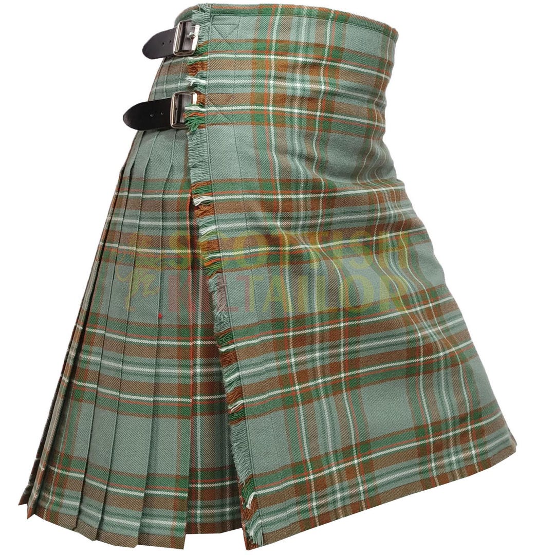 Kelly Dress Tartan Kilt 8-yard Traditional Scottish Kilt Highland Wear ...
