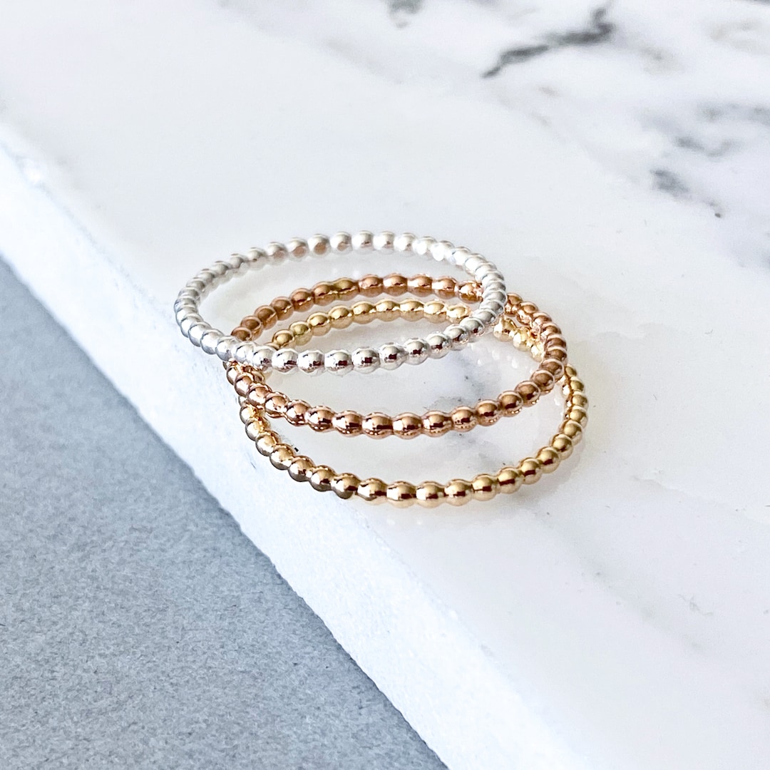 Gold Stacking Ring, Trendy Stacking Rings, Thin Gold Ring, Stacking ...