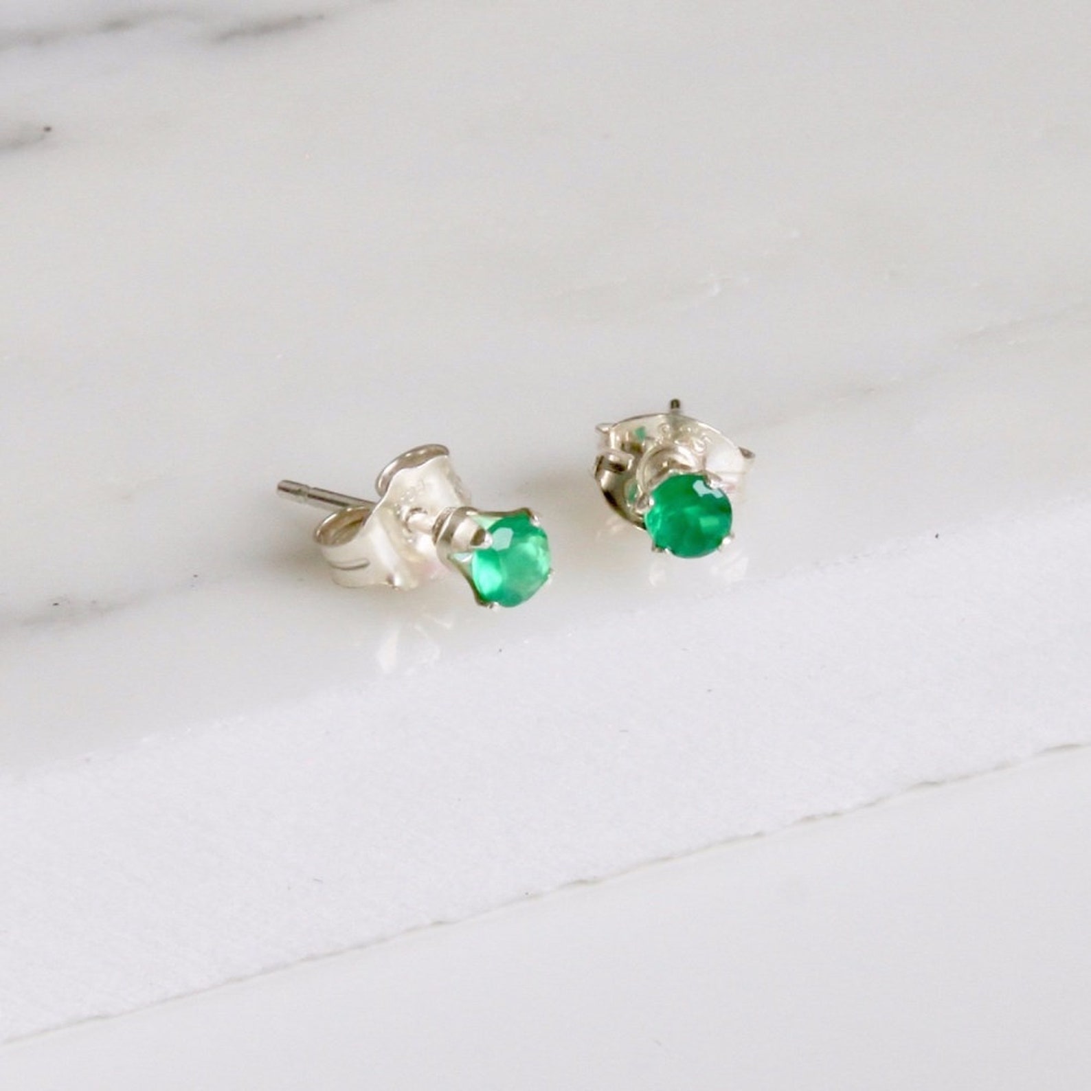 Tiny Gemstone Studs simple studs small studs gemstone | Etsy