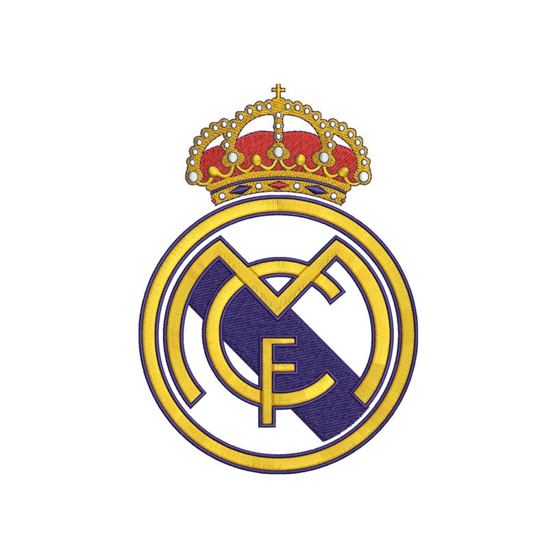 Real Madrid Logo Embroidery Design | Football Club File (digital ...