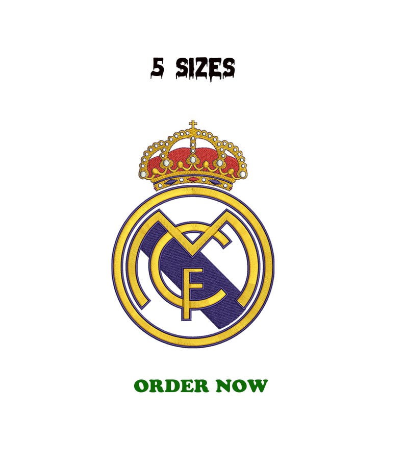 Real Madrid Logo Embroidery Design | Football Club File (digital ...