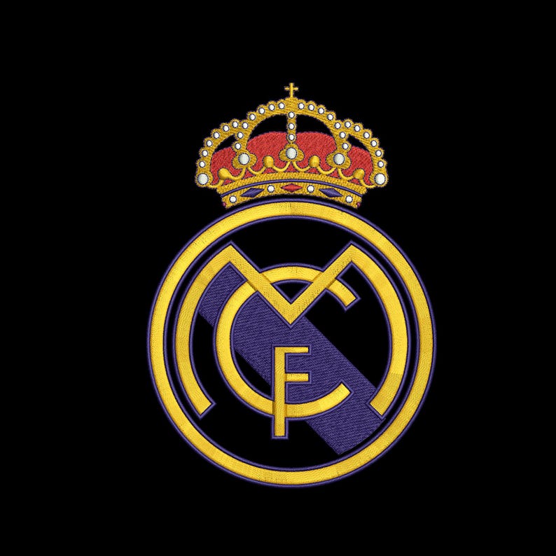 Real Madrid Logo Embroidery Design | Football Club File (digital ...
