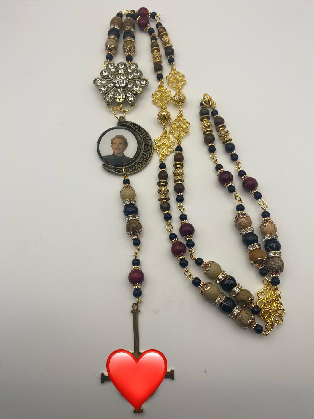 Double Sided Mother Figure (with Cameo From Dad) Spooky Band Rosary ...