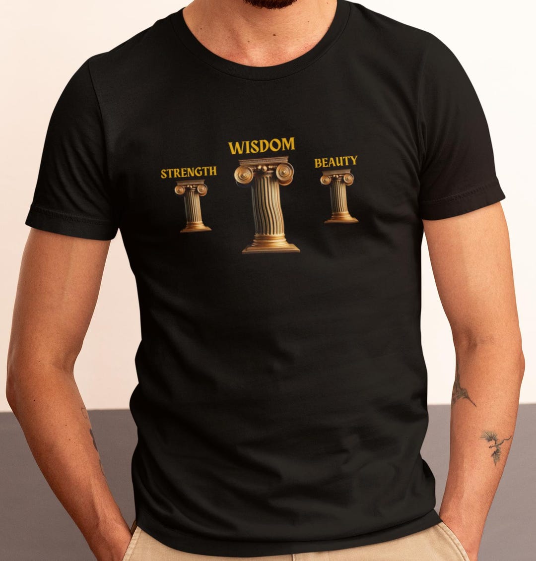 Freemason T-shirt Masonic Pillars Shirt for Mason Freemasonry Clothing ...