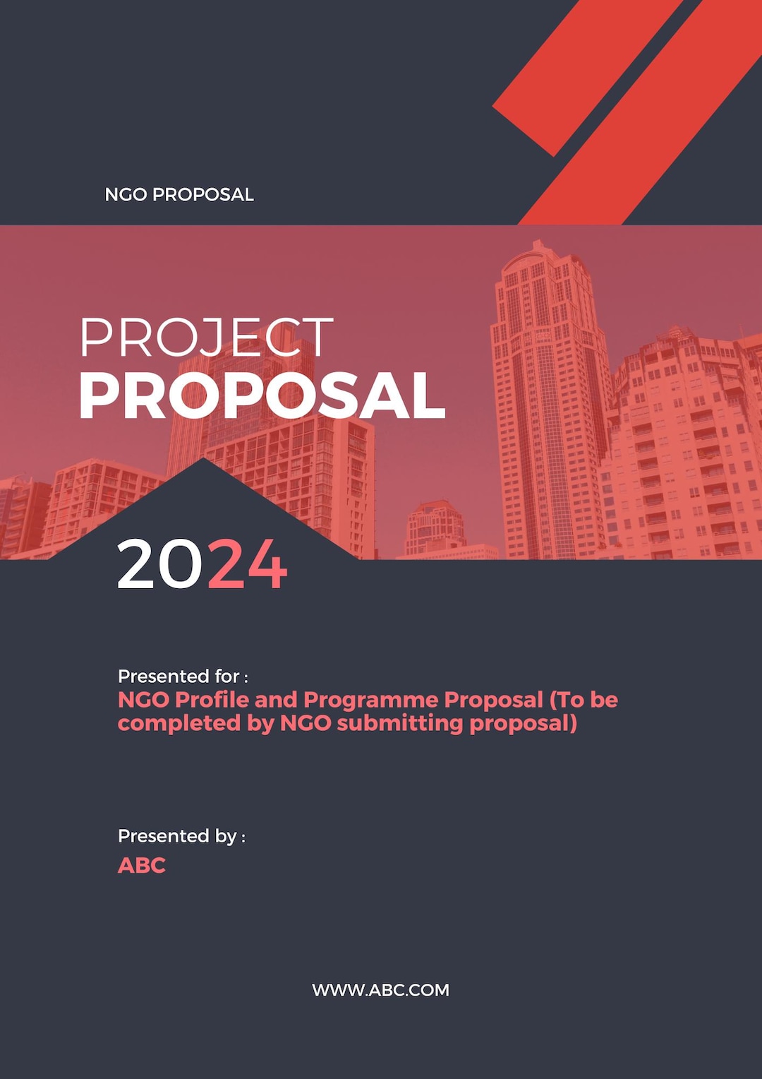 Downloadable NGO Project Proposal Templates for Funding and Grants ...