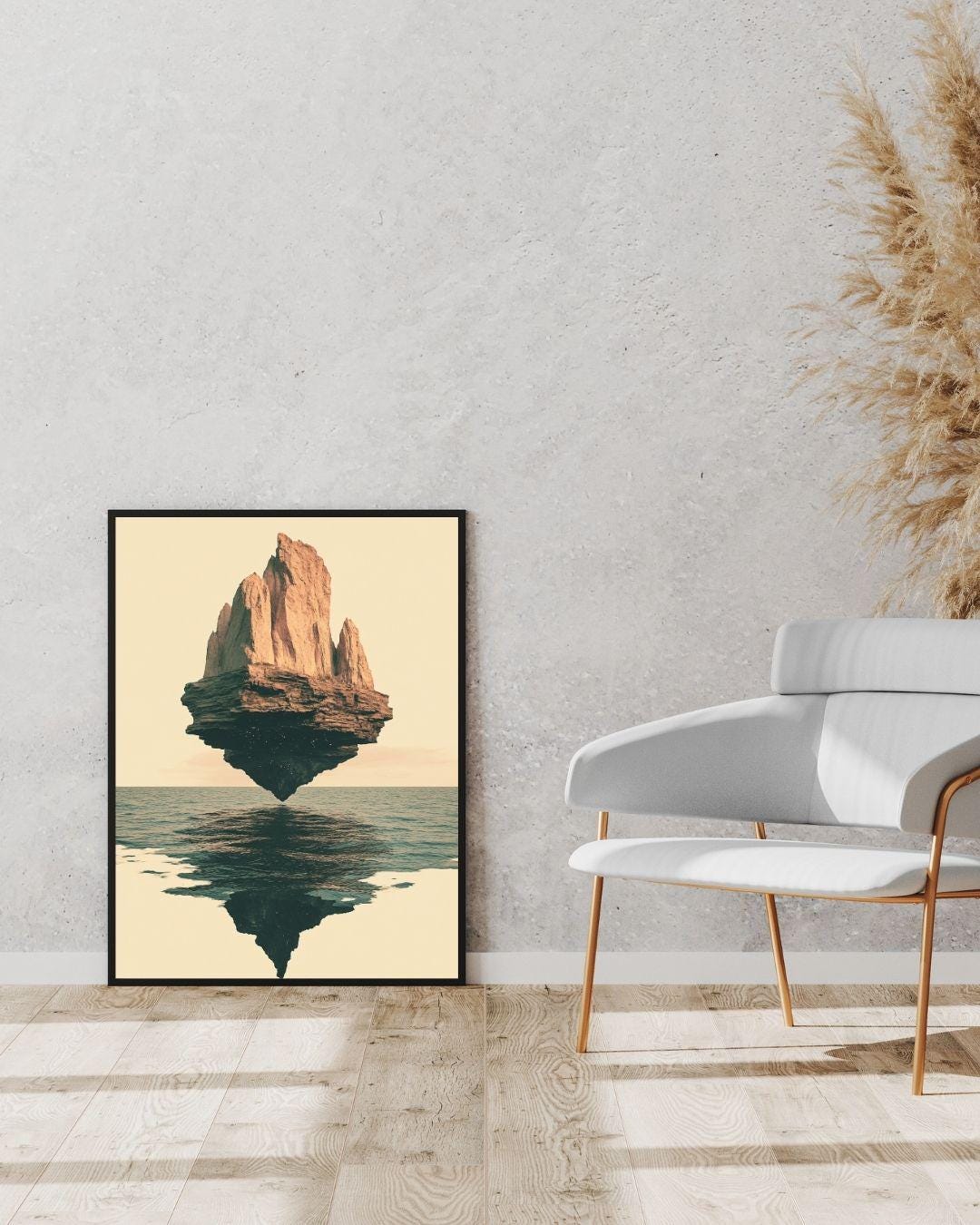 Mirage Peak II | Surreal Floating Rock Formation | Dreamlike Desert ...