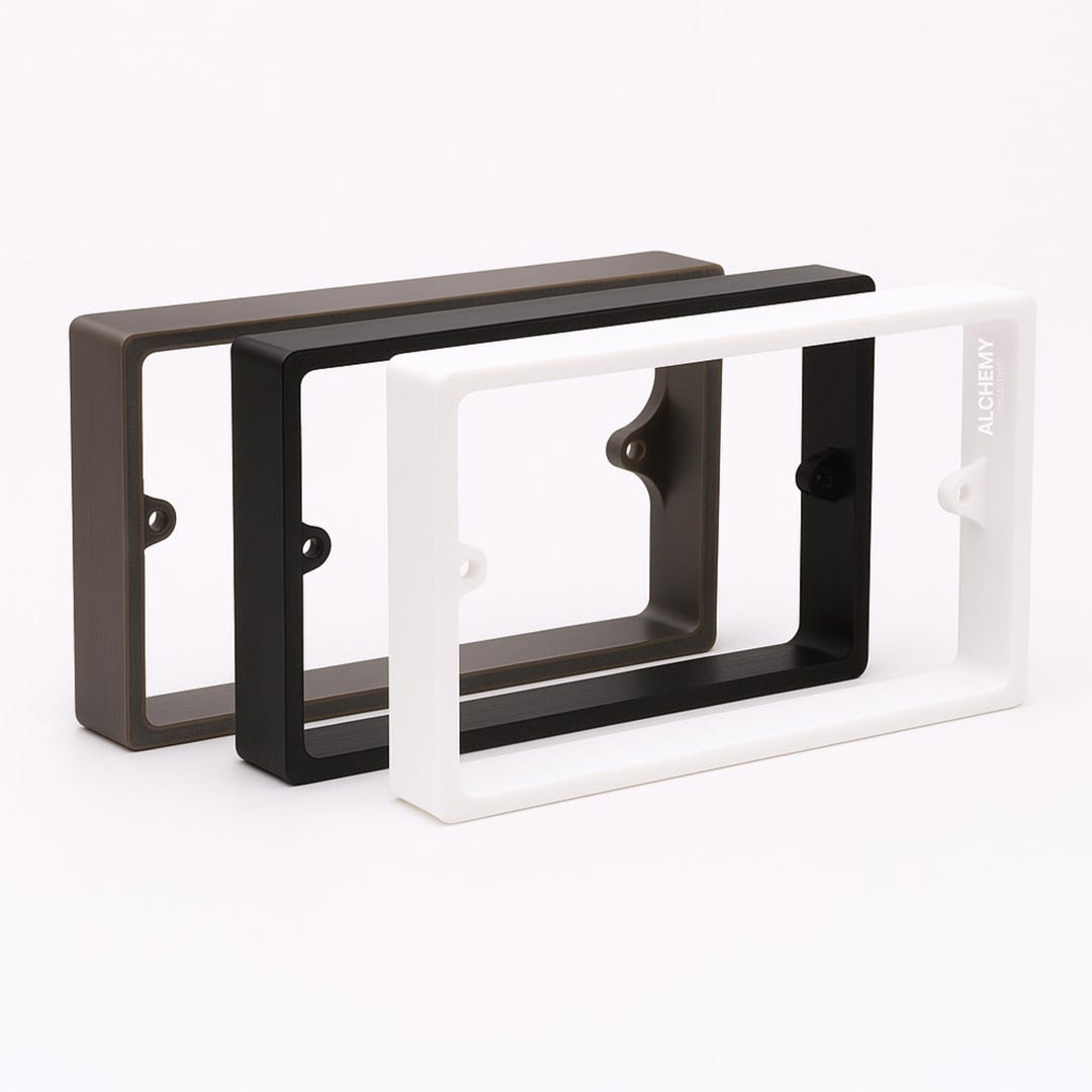 Double Socket Switch Spacer | 10mm, 15mm, 20mm | 2-gang Back Box ...