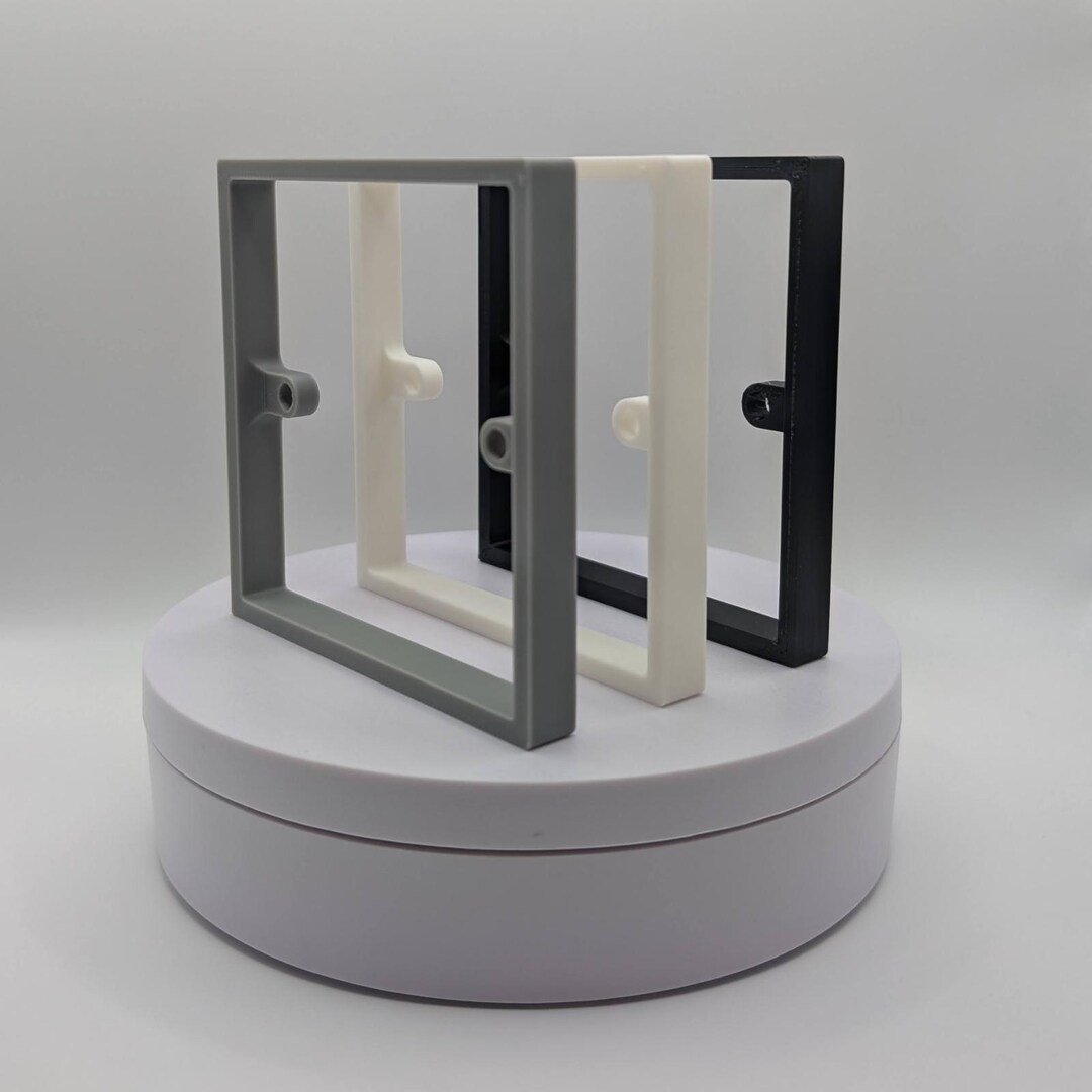 1-gang | Switch / Back Box Spacers 10, 15, 20mm | Grey, White & Black ...