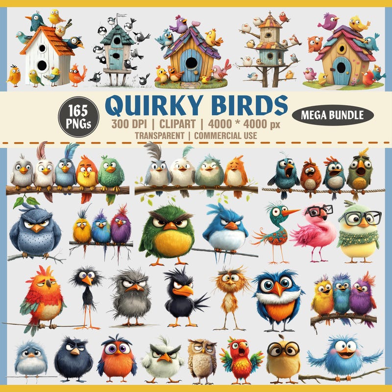 The Funky Bird - Etsy