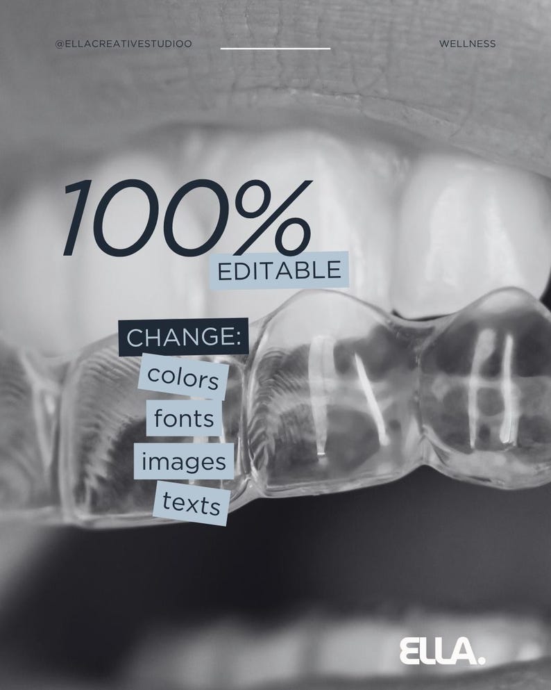 250 Dentist Social Media Kit: 250+ Canva Templates for Instagram - Etsy