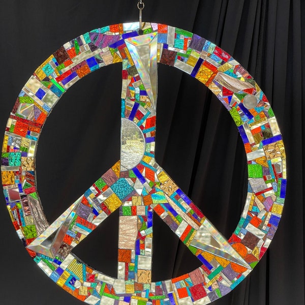 Mosaic Peace Sign - Etsy