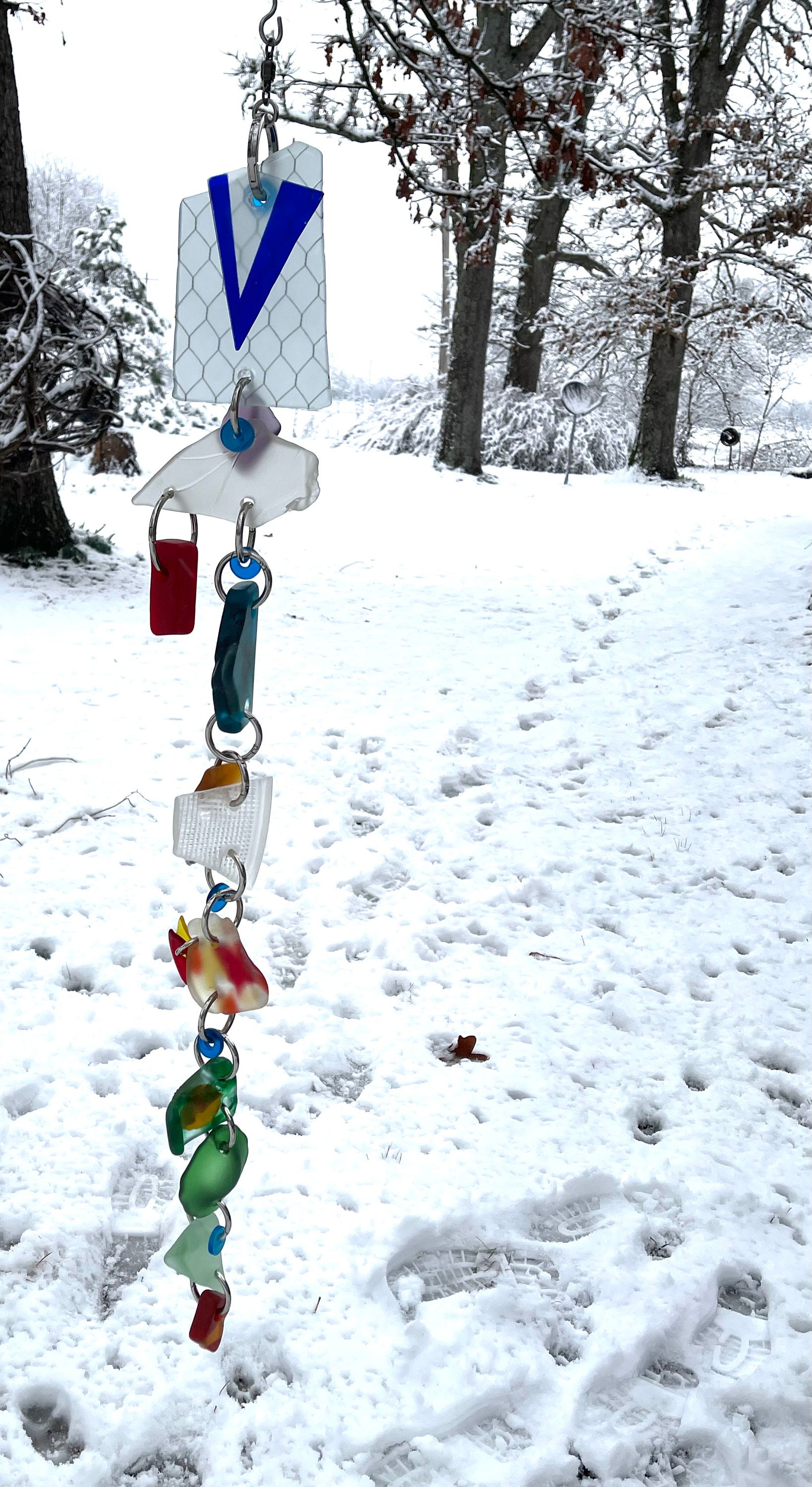 Chunky Repurposed Bruised Glass Sun Catcher Glows Warmly in Sunlight - Etsy