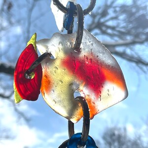 Chunky Repurposed Bruised Glass Sun Catcher Glows Warmly in Sunlight - Etsy