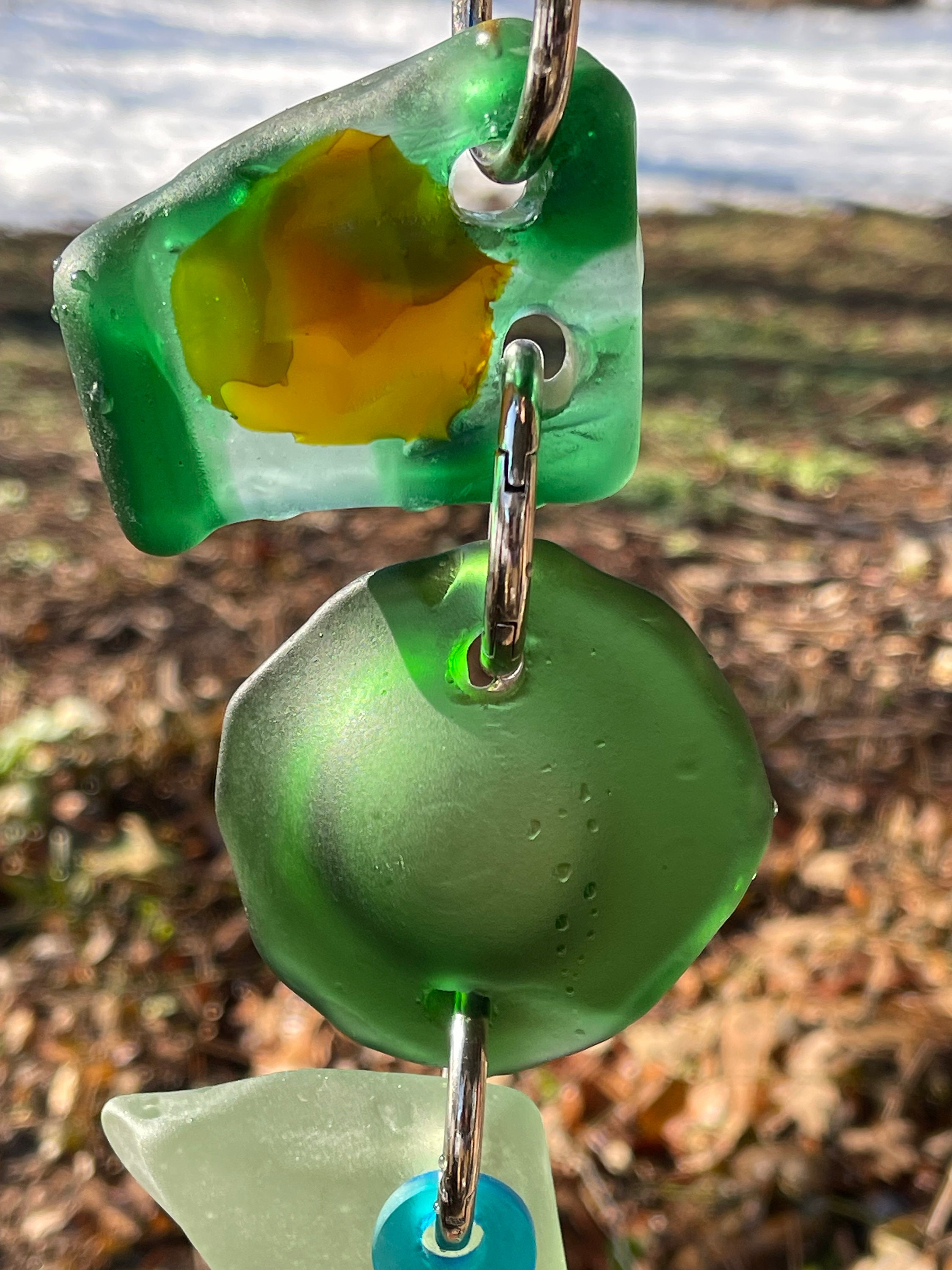 Chunky Repurposed Bruised Glass Sun Catcher Glows Warmly in Sunlight - Etsy