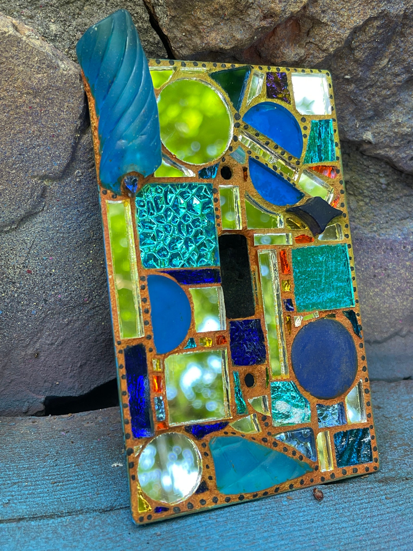 Blue Twist Light Switch Cover, Lots of Blue Mosaic Switch Cover ...