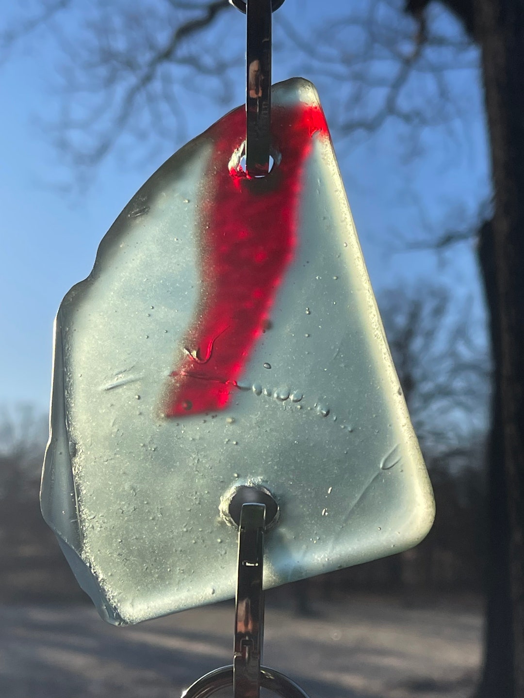 Chunky Repurposed Glass in Earth Colors Glows Warmly in Sunlight - Etsy