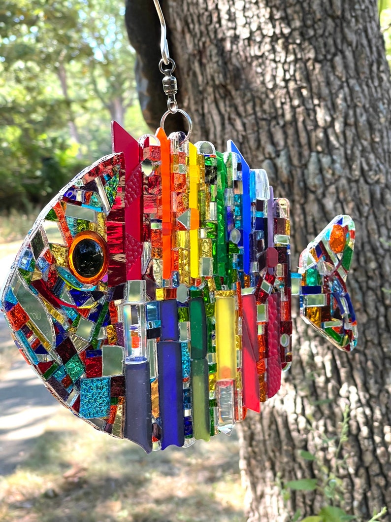 Pride Best Sparkly Fish. Rainbow Fish. Contemporary Fish Sun - Etsy