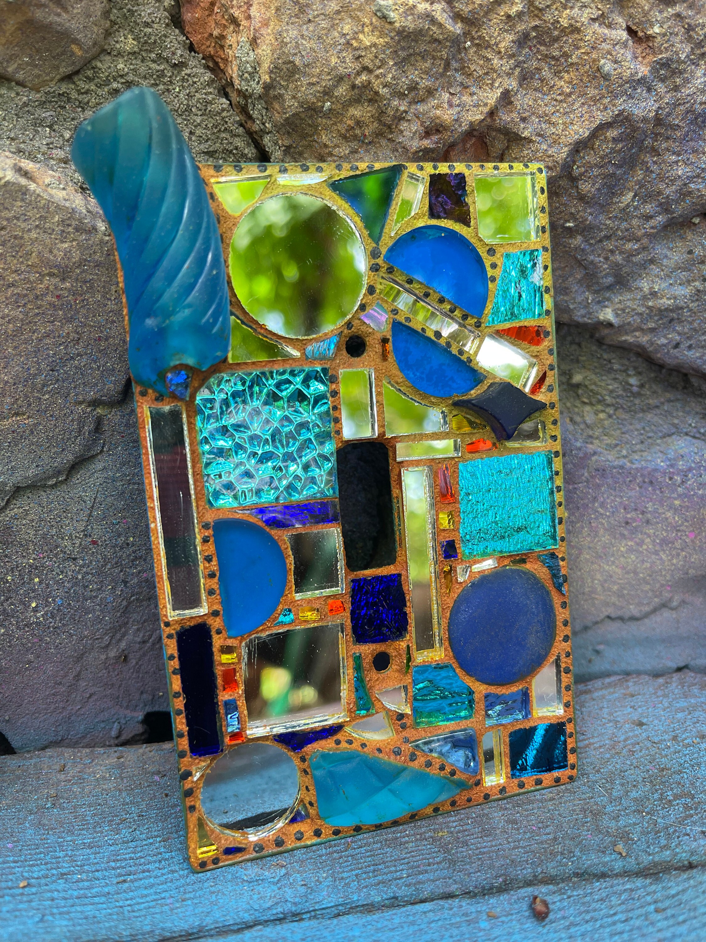 Blue Twist Light Switch Cover, Lots of Blue Mosaic Switch Cover ...