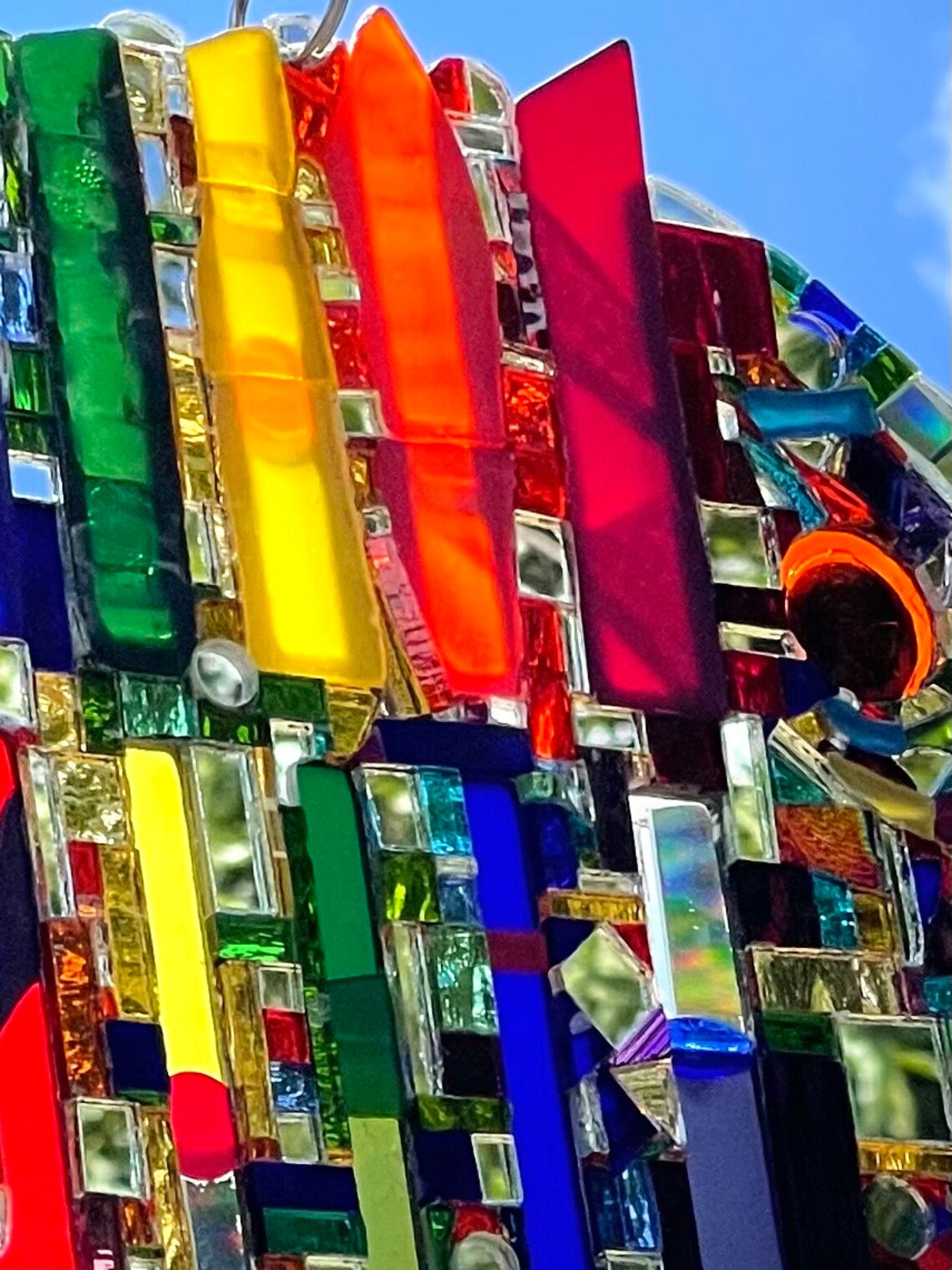 Rainbow Mirror Mosaic Fish Sun Catcher: Pride Decor - Etsy
