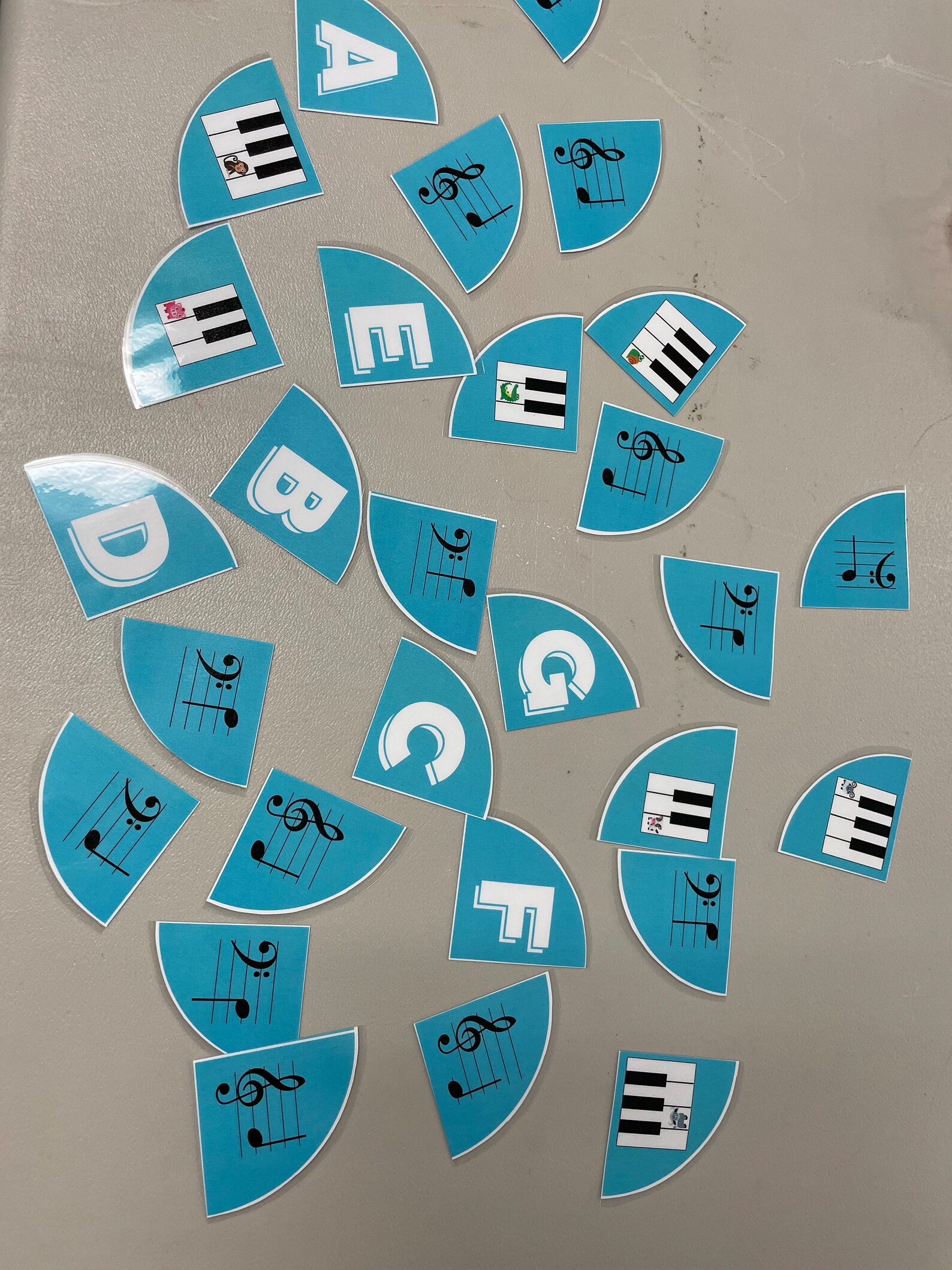 Note Puzzles Music Game Worksheet Piano Activity - Etsy