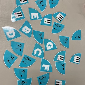 Note Puzzles Music Game Worksheet Piano Activity - Etsy