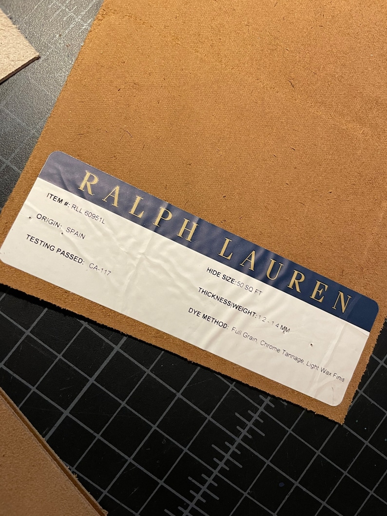 Leather Earrings Ralph Lauren Simple Loop - Etsy