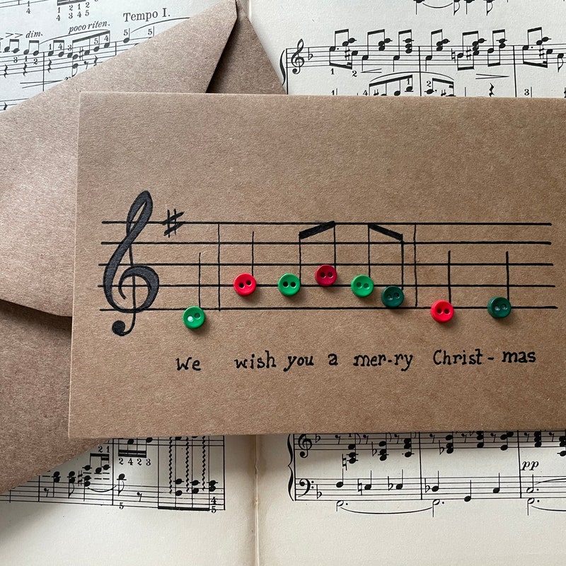 Christmas Music Button - Etsy