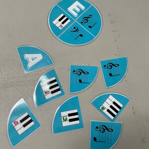 Note Puzzles Music Game Worksheet Piano Activity - Etsy
