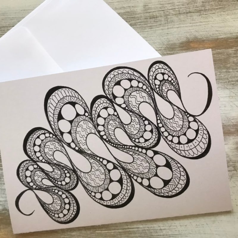 Hand Drawn Cards - Etsy