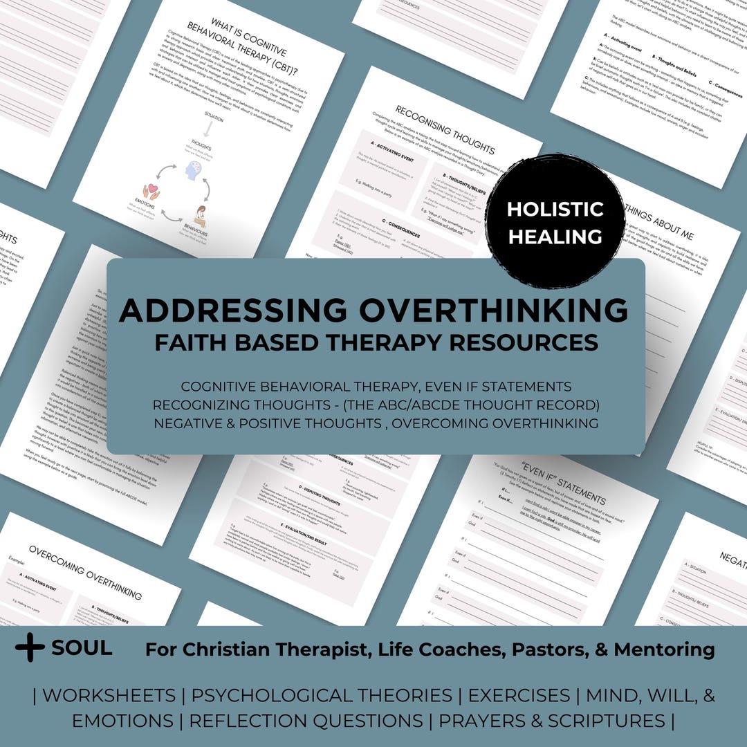 Cognitive Distortion, Overthinking Journal, Cbt Worksheets, Coaching ...