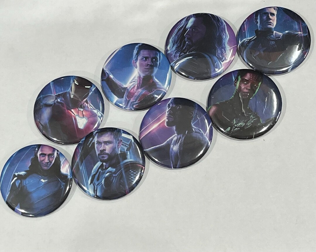 Marvel Avengers 2.25” Button Pins - Etsy