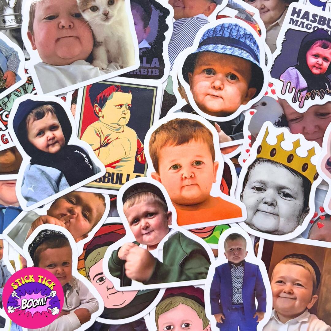 Hasbulla Meme Decal Stickers – Funny, Iconic Vinyl Stickers for Laptop ...