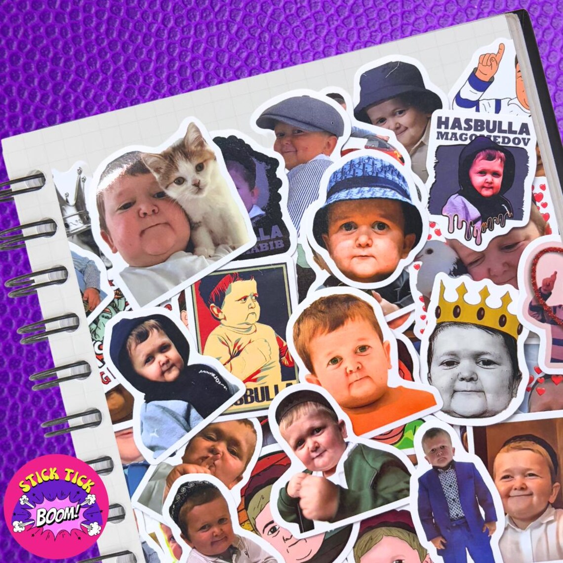 Hasbulla Meme Decal Stickers – Funny, Iconic Vinyl Stickers for Laptop ...