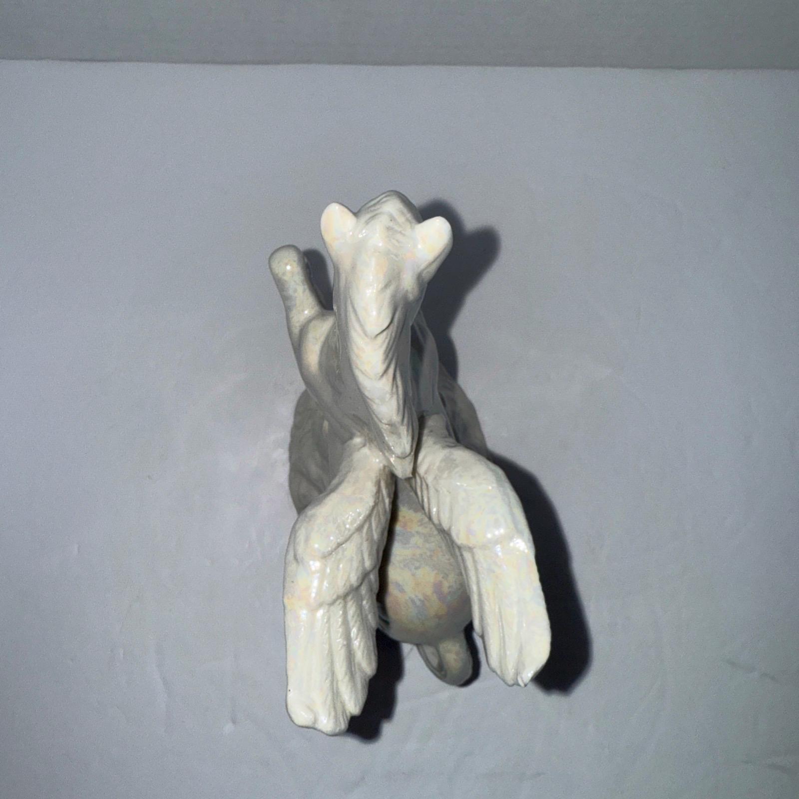 Vintage Pegaus Magical Majestical Clouded Sky Ceramic RARE Shelf Figure ...