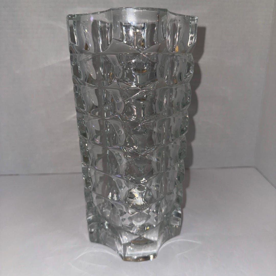 Stunning Heavy Vintage French Luminarc Glass Windsor Vase by J. G ...